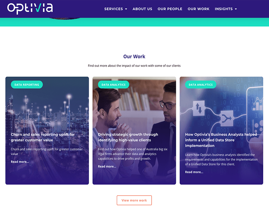 Revamped brand positioning & website elevate Optivia's business growth